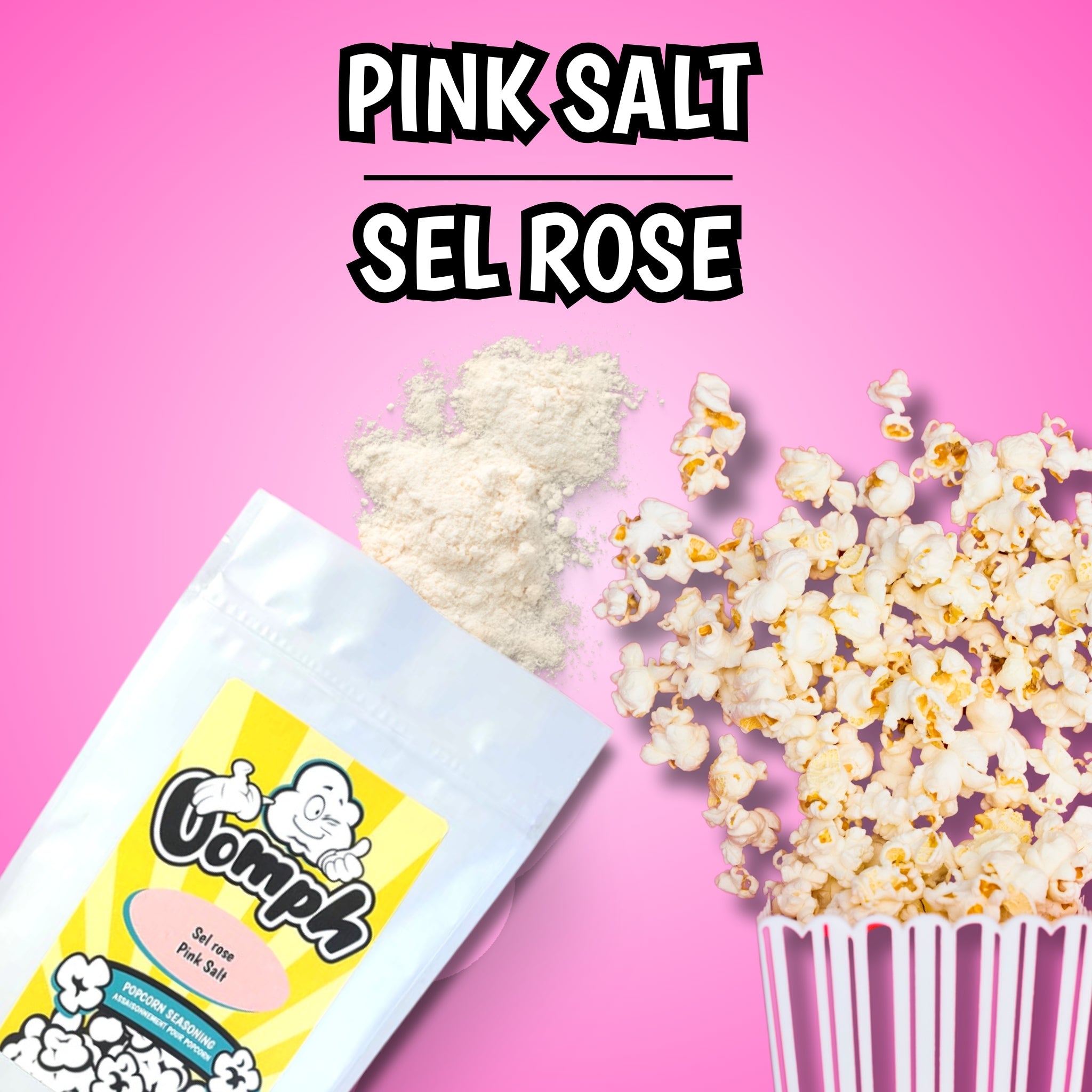 PINK SALT Popcorn seasoning – Oomph Popcorn
